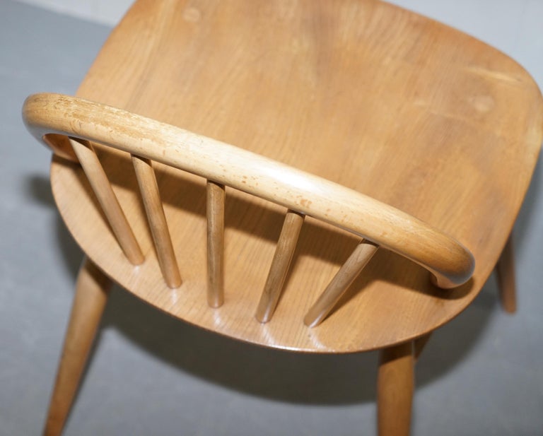 Stunning Small G Plan Ercol Blond Elm Wood Side Chair Dressing Table ...
