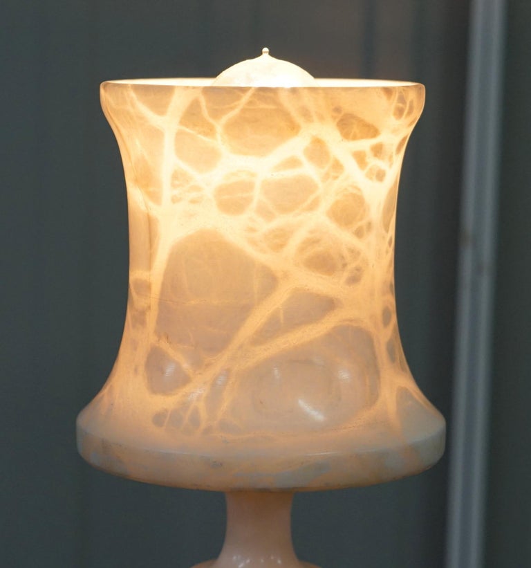 Stunning Solid Veined Marble Lamp Including Marble Shade, circa 1900 ...