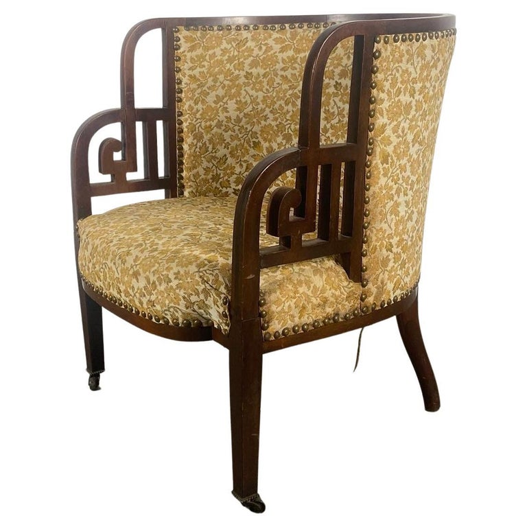 Stunning Stylized American Art Deco Vanity / Accent Chair, Manner of ...