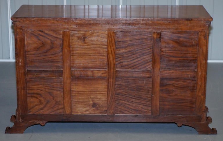 Stunning Suite of Panelled Hardwood Chests of Drawers Ornately Carved ...