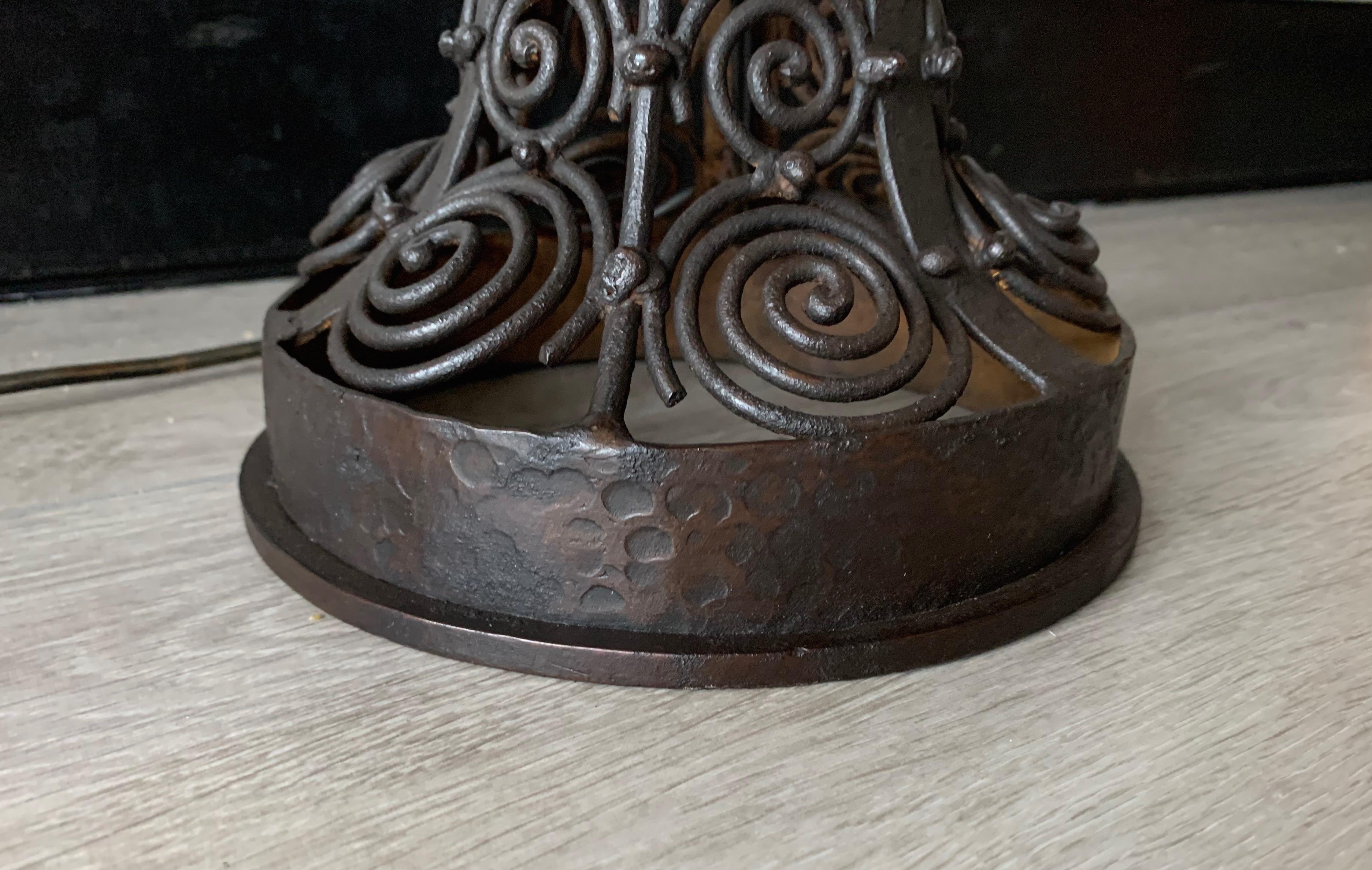 Stunning and Top Quality Hand Forged Wrought Iron Arts and Crafts Table ...