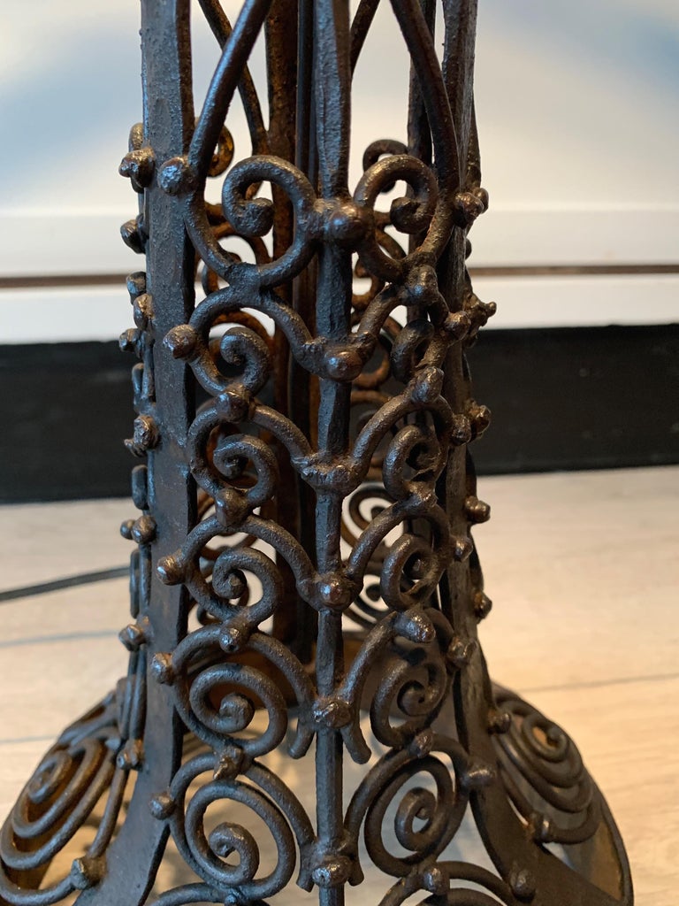 Stunning and Top Quality Hand Forged Wrought Iron Arts and Crafts Table ...