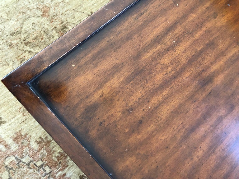 Stunning Very Large Walnut X Design Coffee Table at 1stDibs