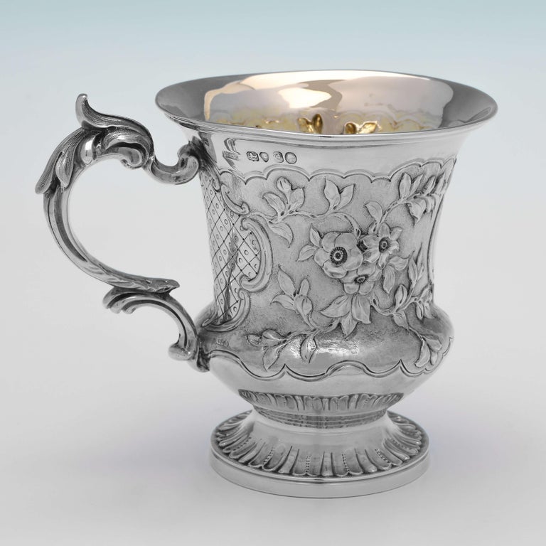Stunning Victorian Antique Sterling Silver Christening Mug, London ...