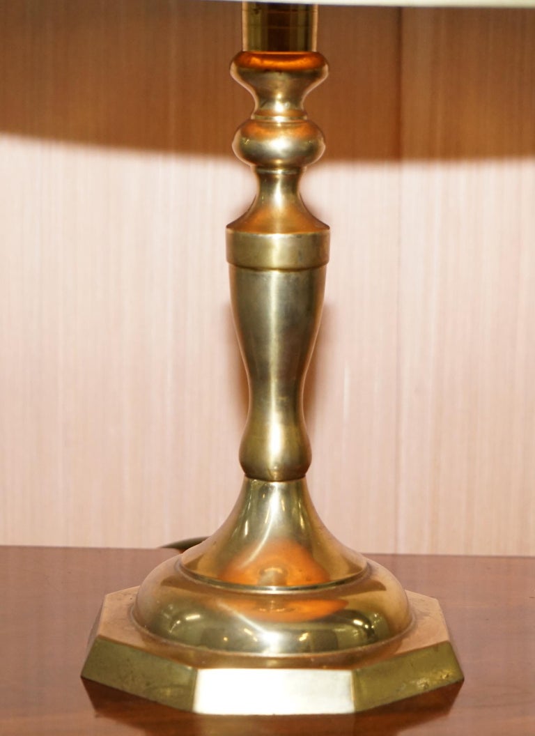 Stunning Victorian Brass Candlestick Lamp Lovely Decorative Piece of ...