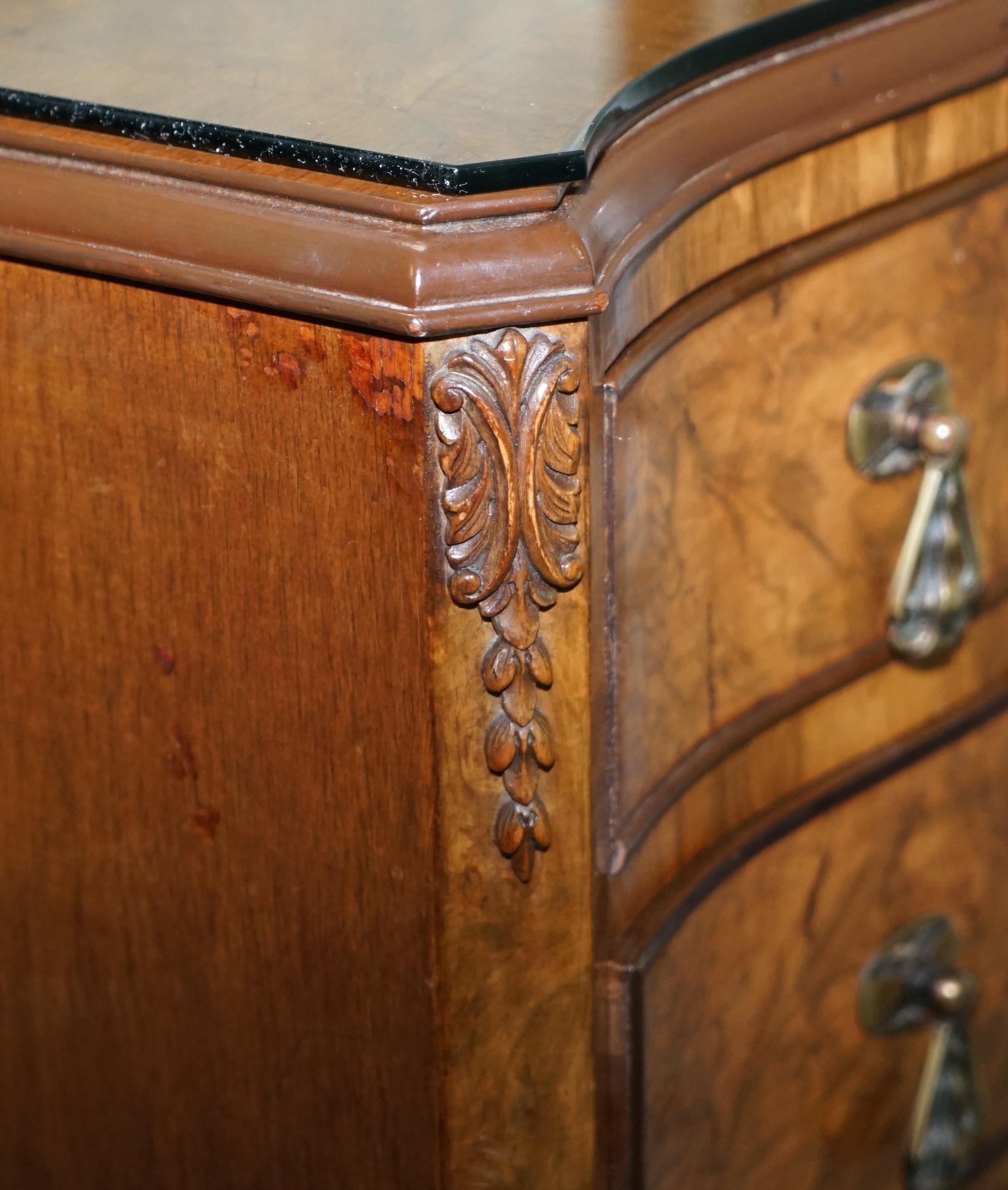 Stunning Victorian Walnut Dressing Table with Georgian Irish Style ...