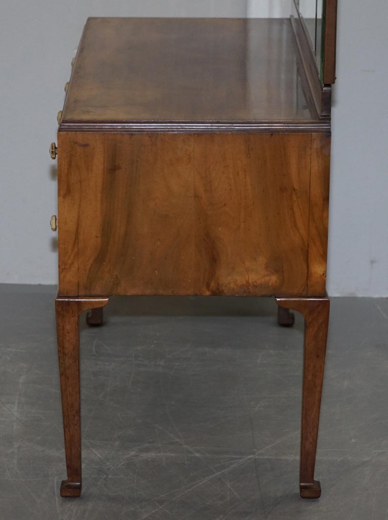 Quality circa 1940's Burr and Burl Walnut Dressing Table with Trifold ...