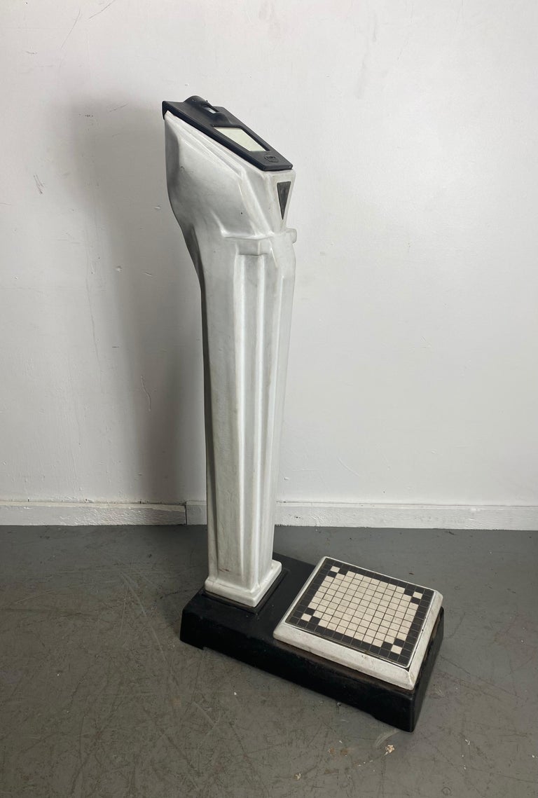 Stunning White and Black Art Deco Porcelain Penny Scale by Navco For ...