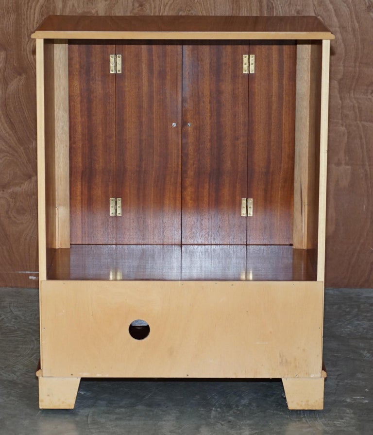Stunning Yew Wood TV Media Cupboard Designed to House Television and ...