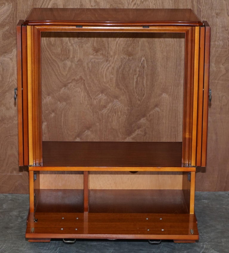 Stunning Yew Wood TV Media Cupboard Designed to House Television and ...