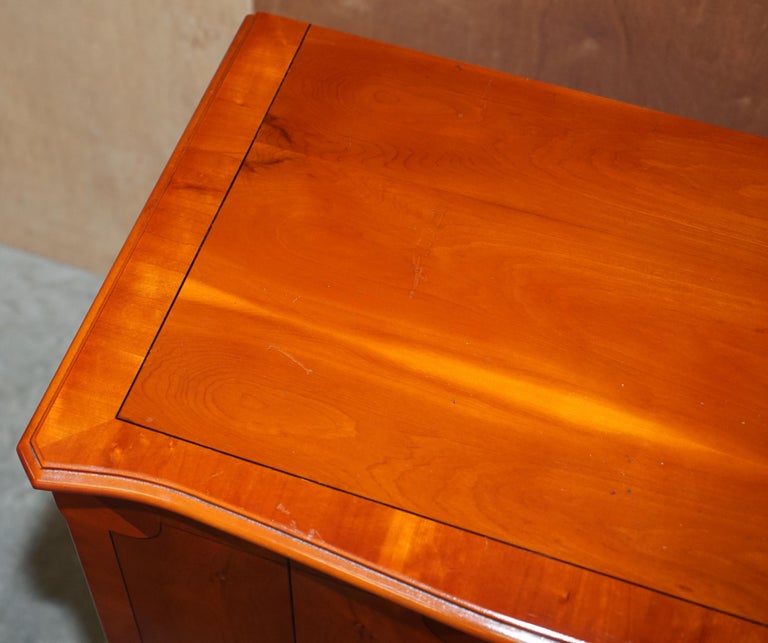 Stunning Yew Wood TV Media Cupboard Designed to House Television and ...