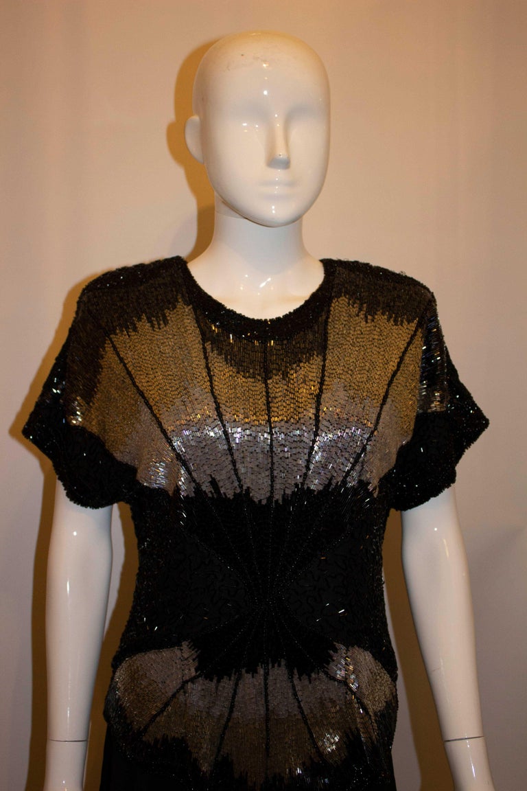 StunningDeco Style Vintage Beaded Top For Sale at 1stDibs