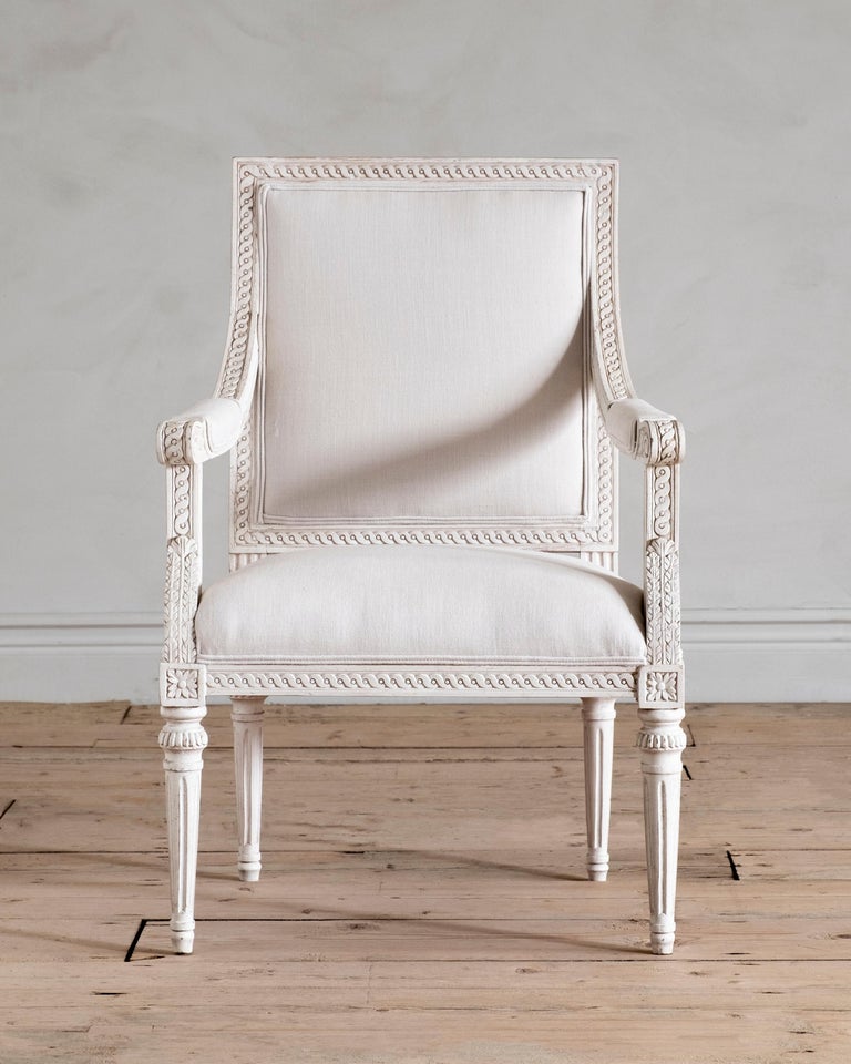 Sturehov, Gustavian Style Armchair at 1stDibs