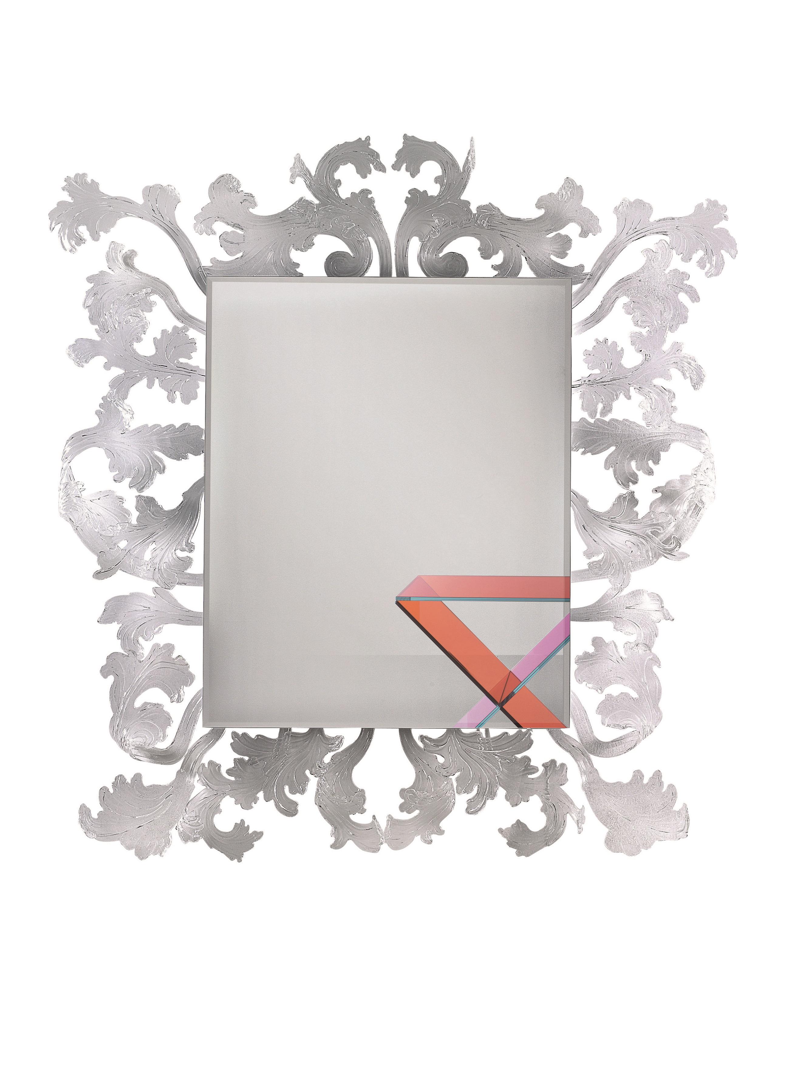 Sturm Und Drang Square Mirror with Led by Piero Lissoni for Glas Italia ...