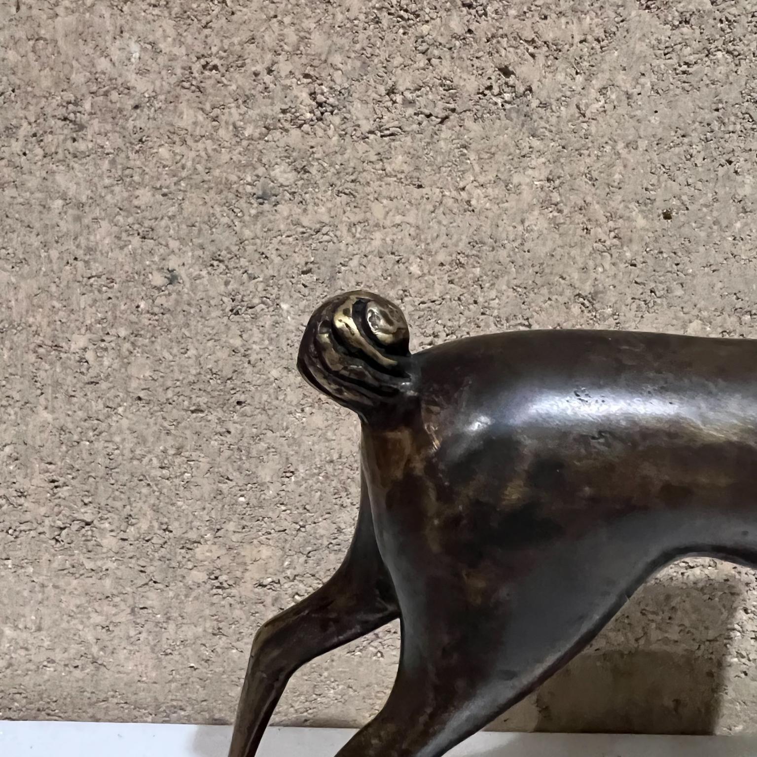 Style of Lithuanian Boris Lovet Lorski Art Deco Modernist Cast Bronze ...