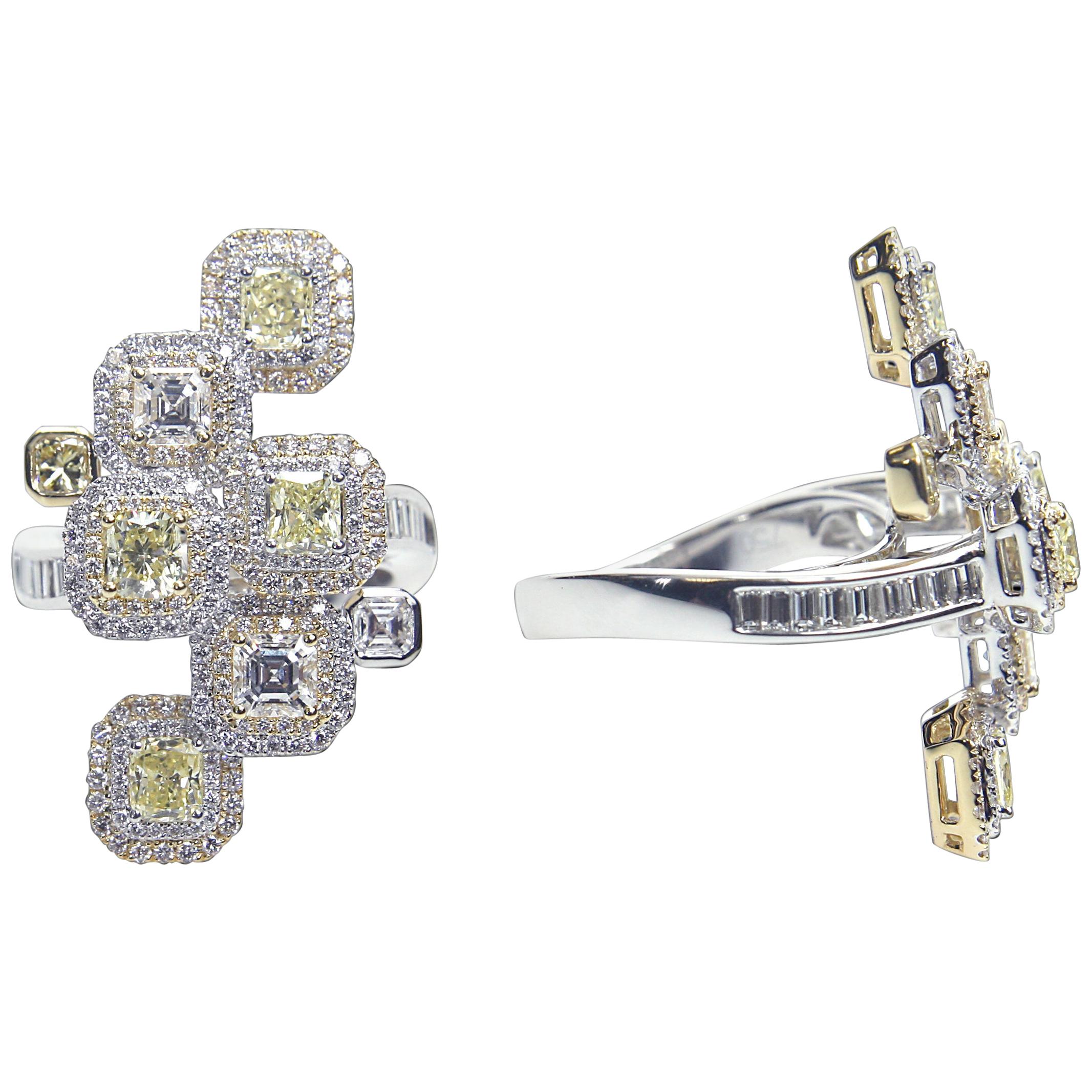 Elegant Custom 18 Karat Yellow Gold Double White Pearls and Diamond ...