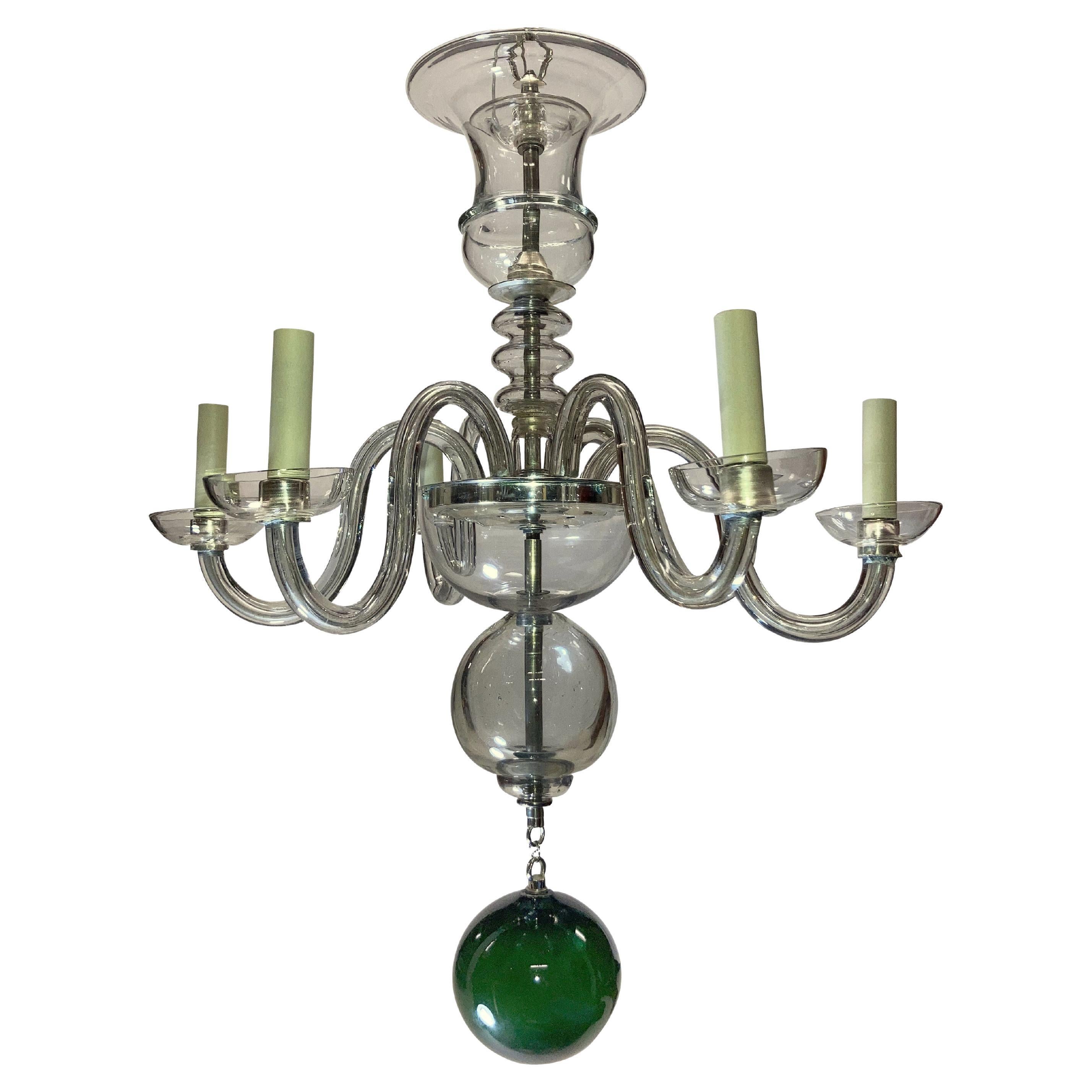 Set of Emerald Green Glass Light Fixtures, Sold Individually For Sale ...
