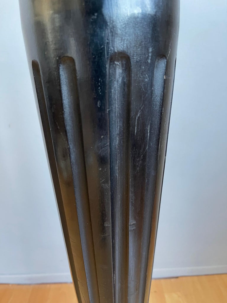 Stylish and Great Looking Antique, Ebonized Column Flower / Plant ...