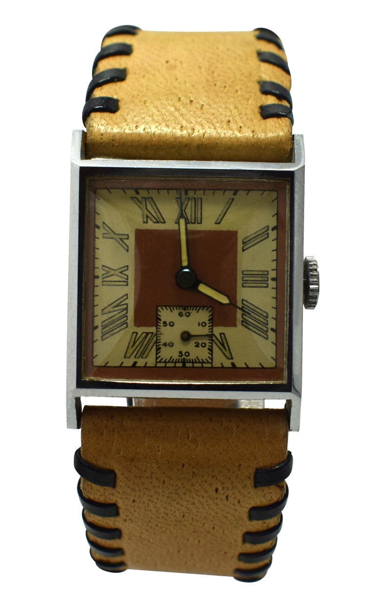 Stylish Art Deco Gents Wrist Watch Old Stock Never Worn, circa 1930 at ...