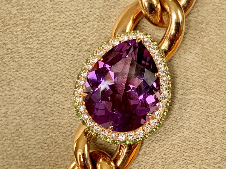 Stylish Big Bold Statement Necklace with Various Colored Stones For ...