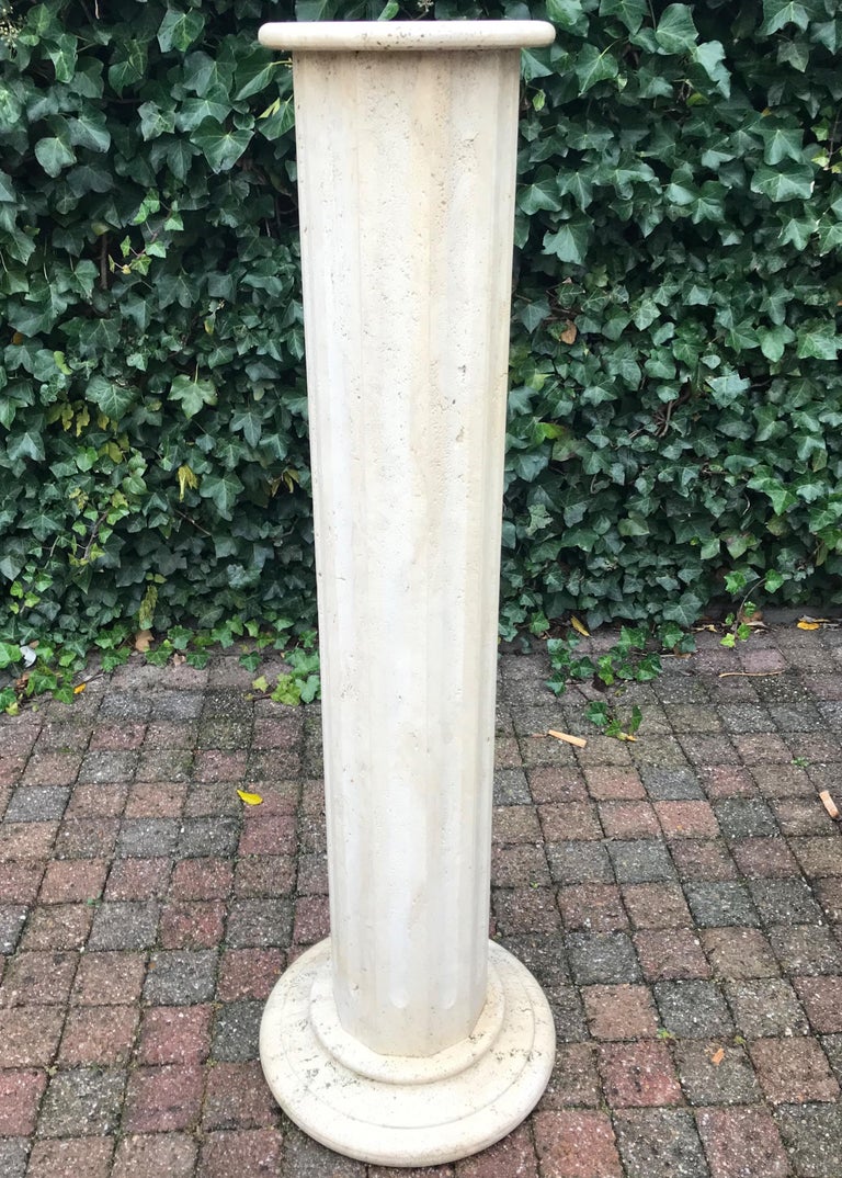 Stylish and Classical Design, Italian Travertine Marble Column ...