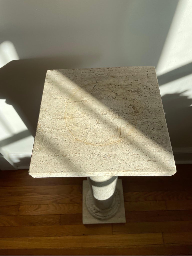 Stylish and Classical Design, Italian Travertine Marble Column ...