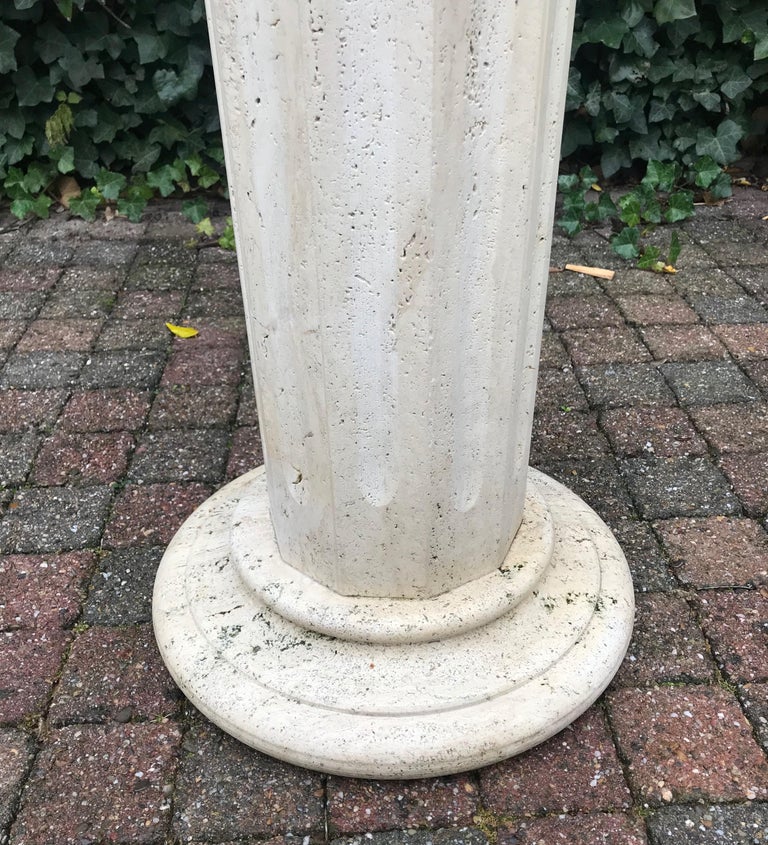 Stylish and Classical Design, Italian Travertine Marble Column ...