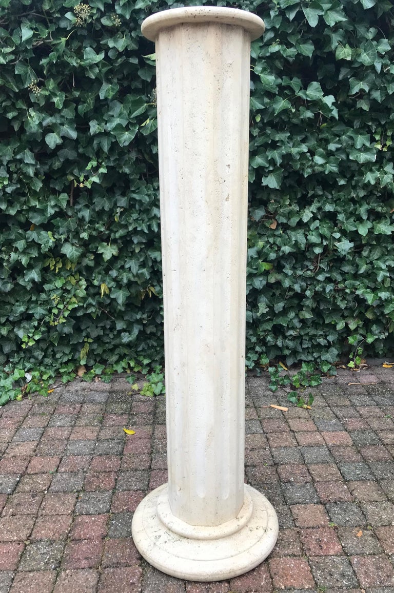 Stylish and Classical Design, Italian Travertine Marble Column ...