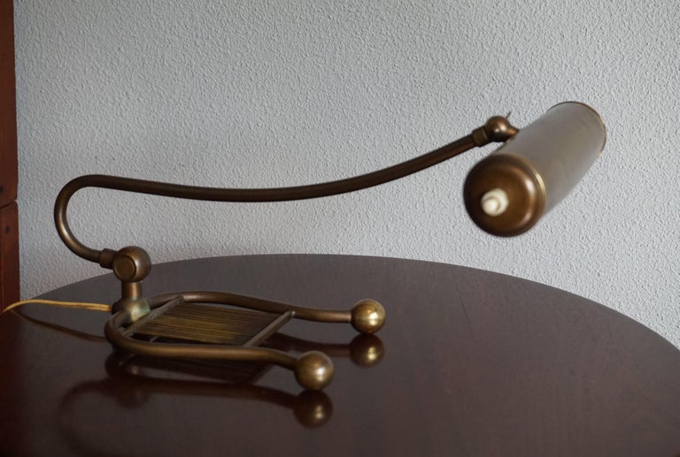 Stylish and Elegant Early to Mid-20th Century Harp Shaped Brass Piano ...