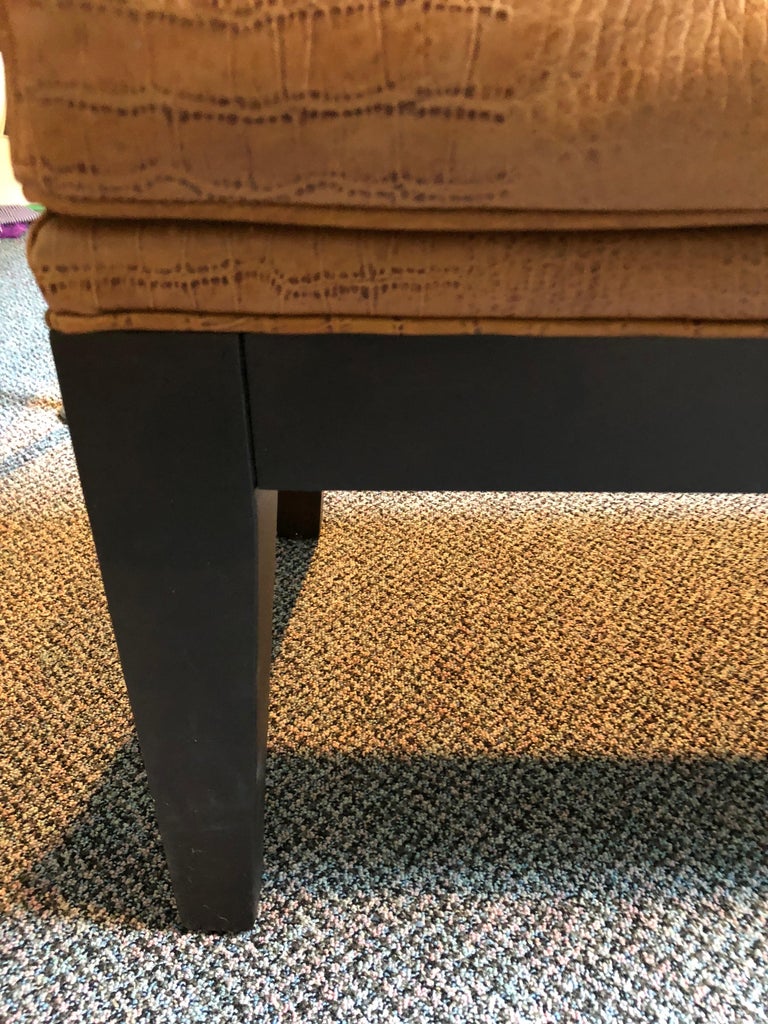 Stylish Ethan Allen Embossed Leather Bench at 1stDibs | ethan allen ...