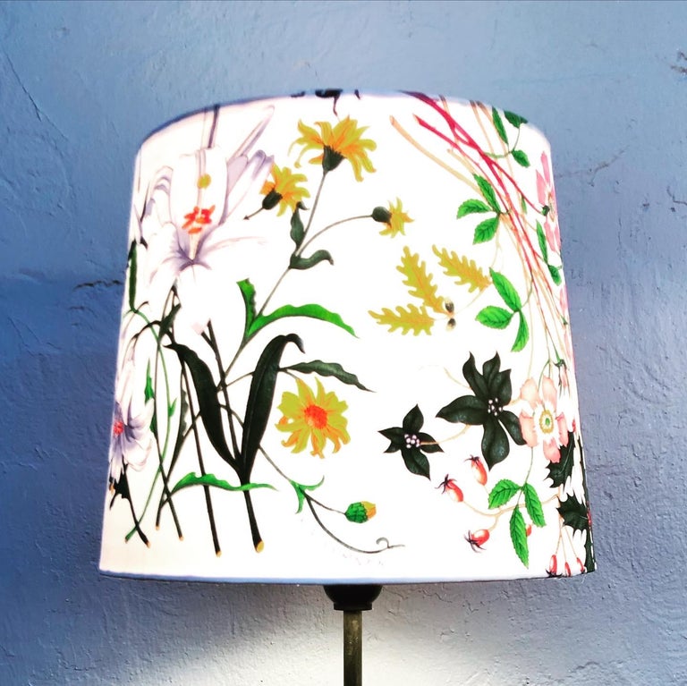 Stylish Mid-Century Modern Table Lamp in Brass with a Vintage Gucci ...