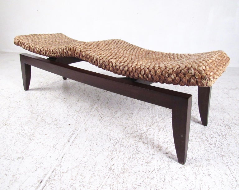 Stylish Modern Two-Seat Window Bench at 1stDibs