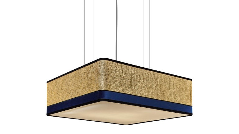 Stylish Square Ceiling Lamp Lampshade in Fabric Customizable For Sale ...