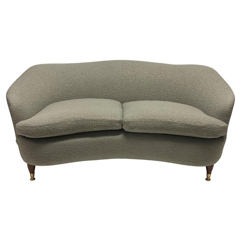 Stylish Three Seat Sofa By I.S.A Bergamo For Sale at 1stDibs