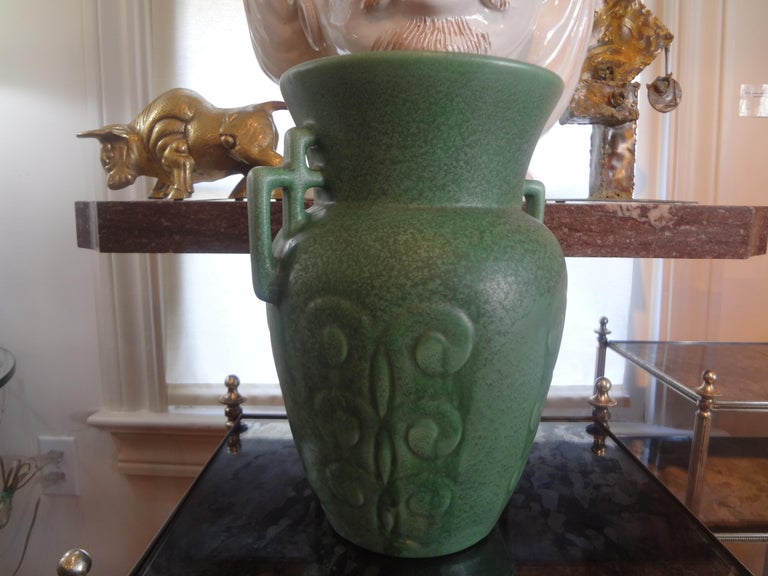 Stylized Art Deco Pottery Vase at 1stDibs