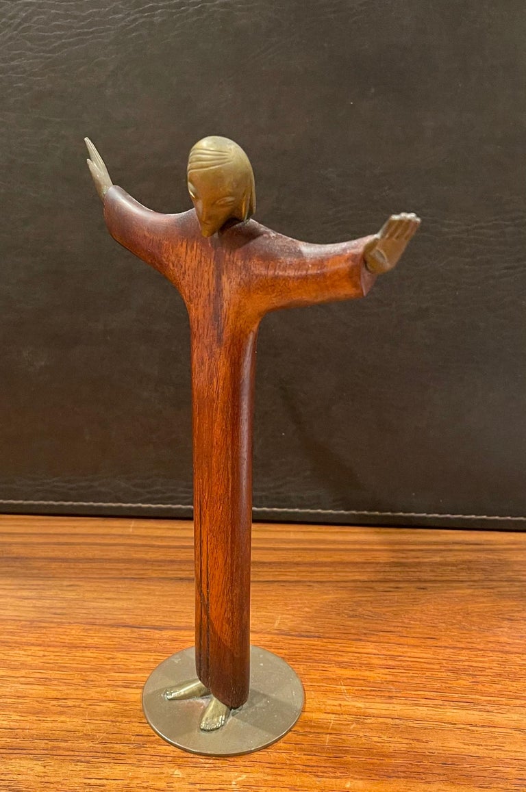 Stylized Art Deco Standing Sculpture of Jesus Christ by Karl Hagenauer ...