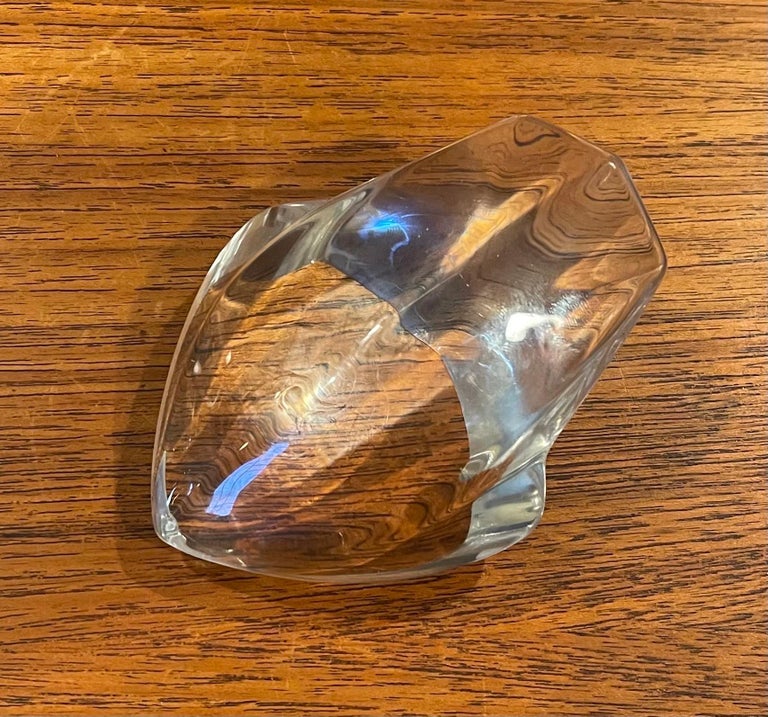 Stylized Crystal Frog Sculpture / Paperweight For Sale at 1stDibs