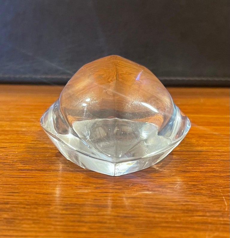 Stylized Crystal Frog Sculpture / Paperweight For Sale at 1stDibs