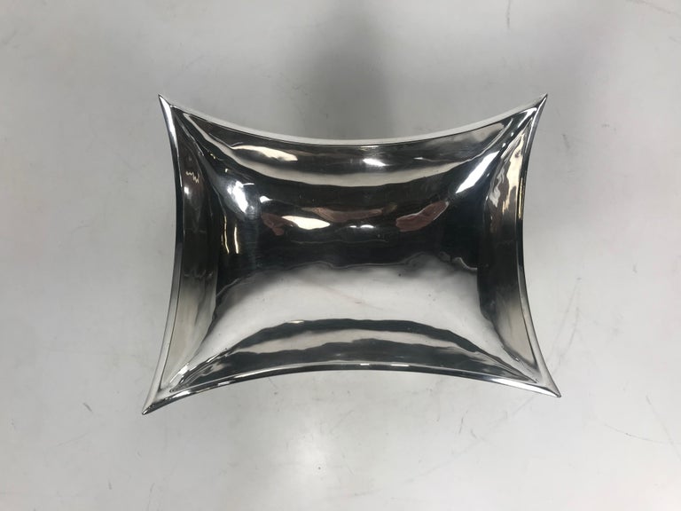 Stylized Sterling Modernism Trinket Bowl by Juvento Lopez Reyes, Mexico ...