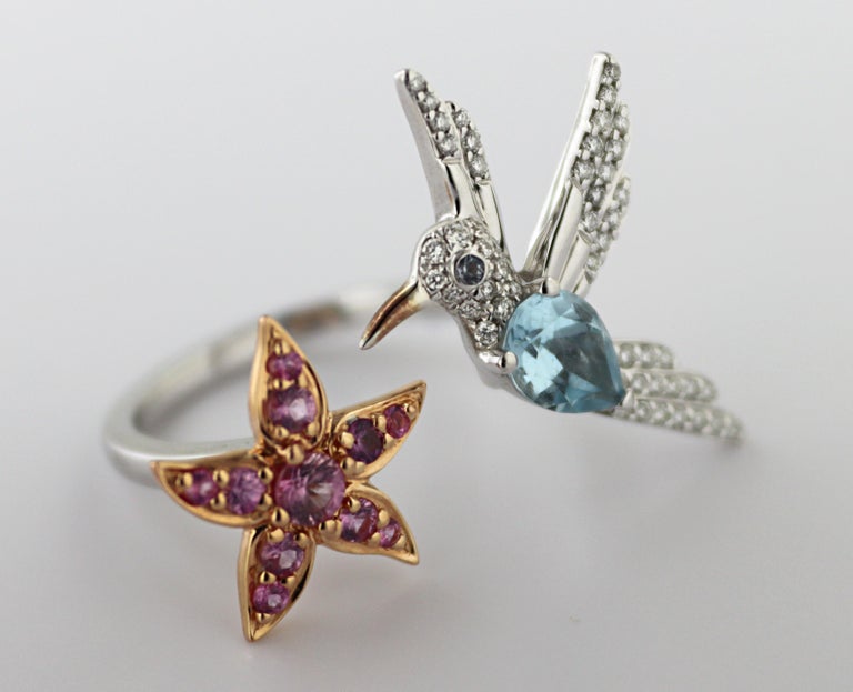 Suarez Aquamarine Sapphire Diamond 18k Gold Amulets of Frida ...