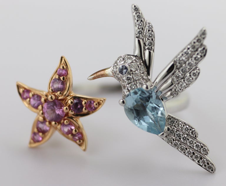 Suarez Aquamarine Sapphire Diamond 18k Gold Amulets of Frida ...