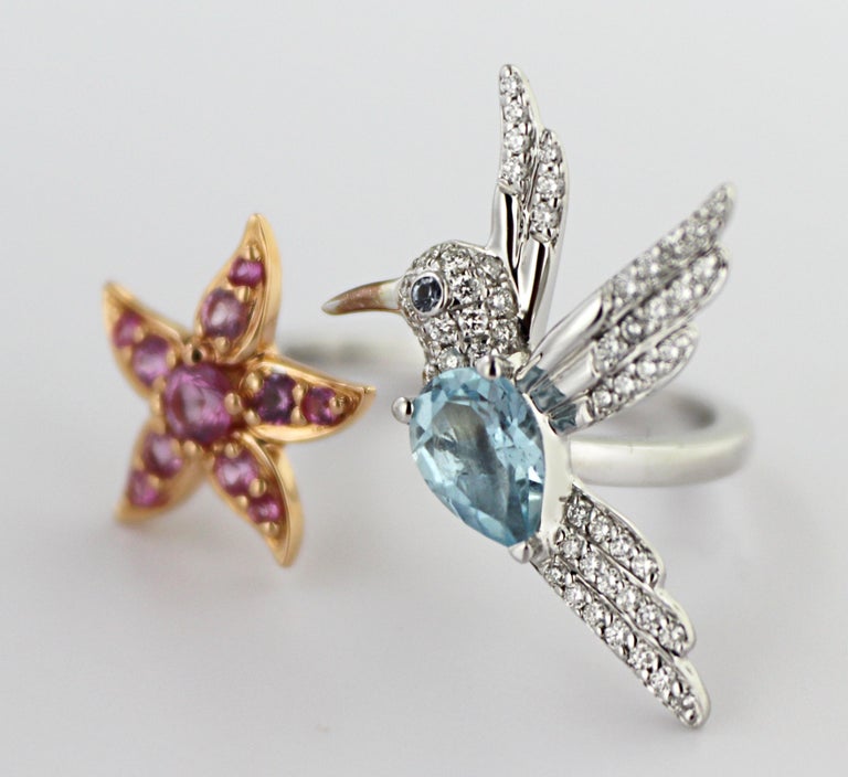 Suarez Aquamarine Sapphire Diamond 18k Gold Amulets of Frida ...