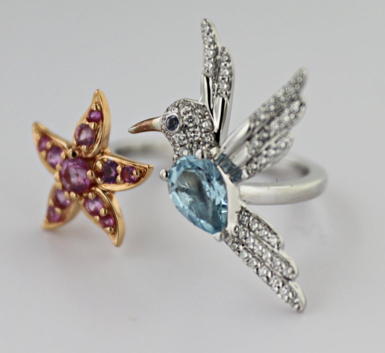 Suarez Aquamarine Sapphire Diamond 18k Gold Amulets of Frida ...