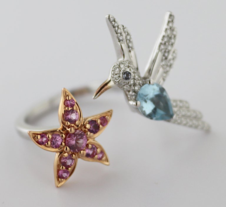 Suarez Aquamarine Sapphire Diamond 18k Gold Amulets of Frida ...