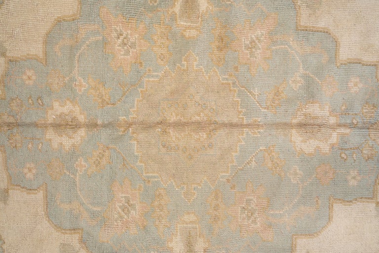 Subdued Antique Oushak Carpet, circa 1910s For Sale at 1stDibs