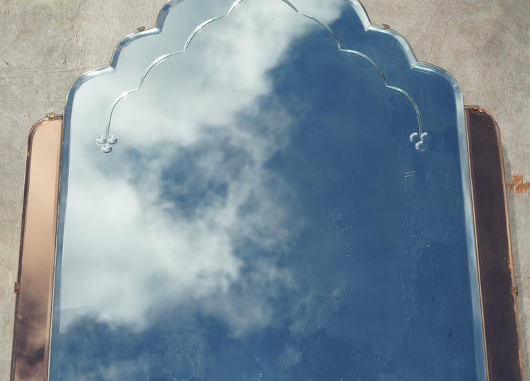 Sublime 1930's Art Deco Peach Glass Bevelled Venetian Hanging Grapes ...