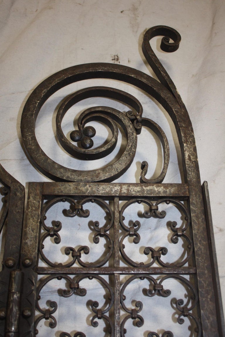 Sublime 19th Century French Iron Door Gate at 1stDibs | gate in french