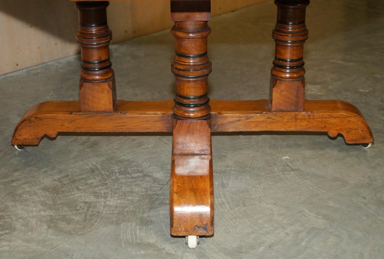 Sublime Antique circa 1840 Gothic Revival Pollard Oak Centre Library ...