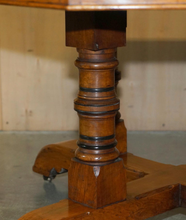 Sublime Antique circa 1840 Gothic Revival Pollard Oak Centre Library ...