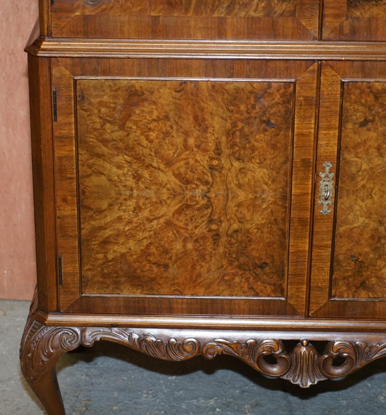 Sublime Art Deco Drinks Cabinet with Exquisite Burr Walnut Panels ...